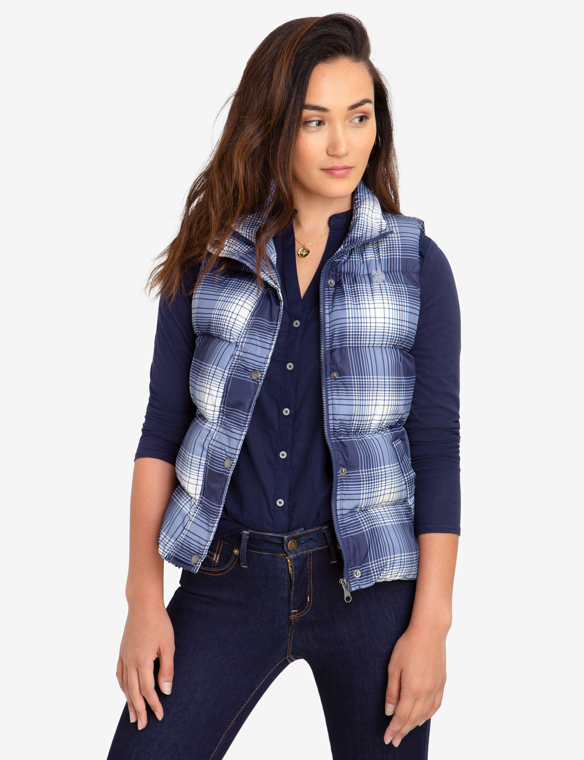 PLAID PUFFER VEST– U.S. Polo Assn.
