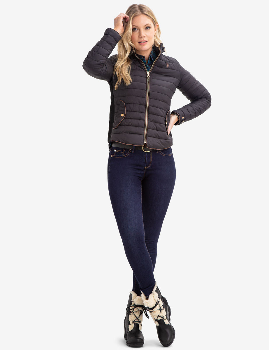 CHANNEL SIDE KNIT JACKET– U.S. Polo Assn.