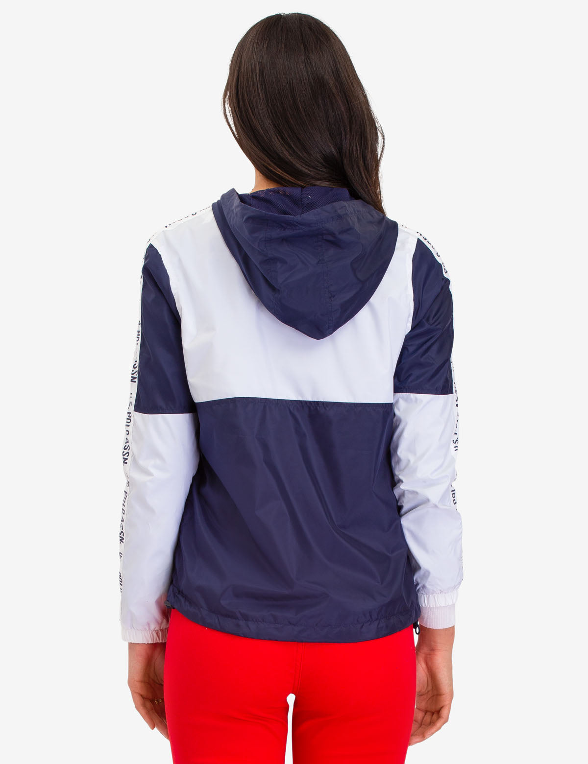 USPA SIDE TAPING HOODED WINDBREAKER– U.S. Polo Assn.
