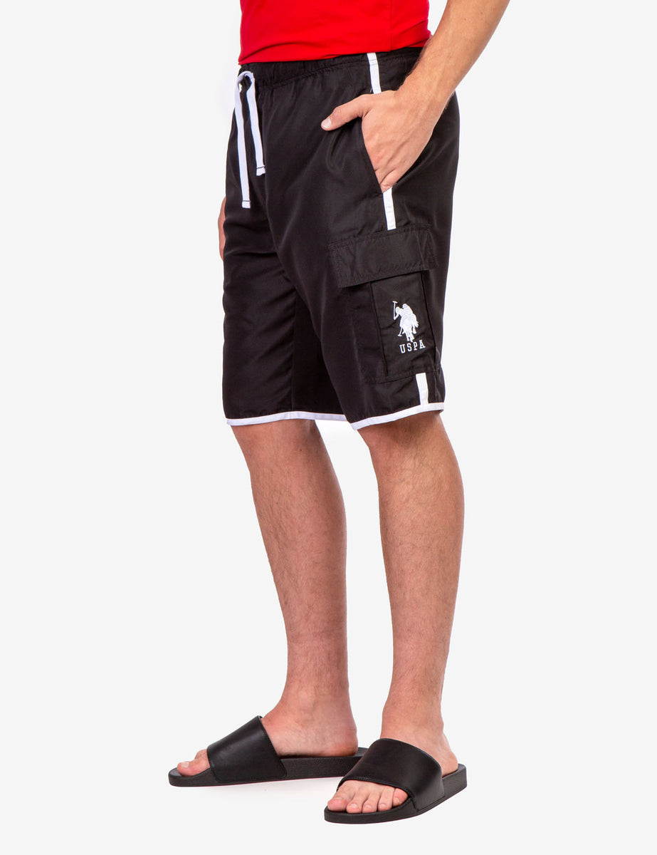 SIDE STRIPE CARGO SWIM TRUNKS– U.S. Polo Assn.