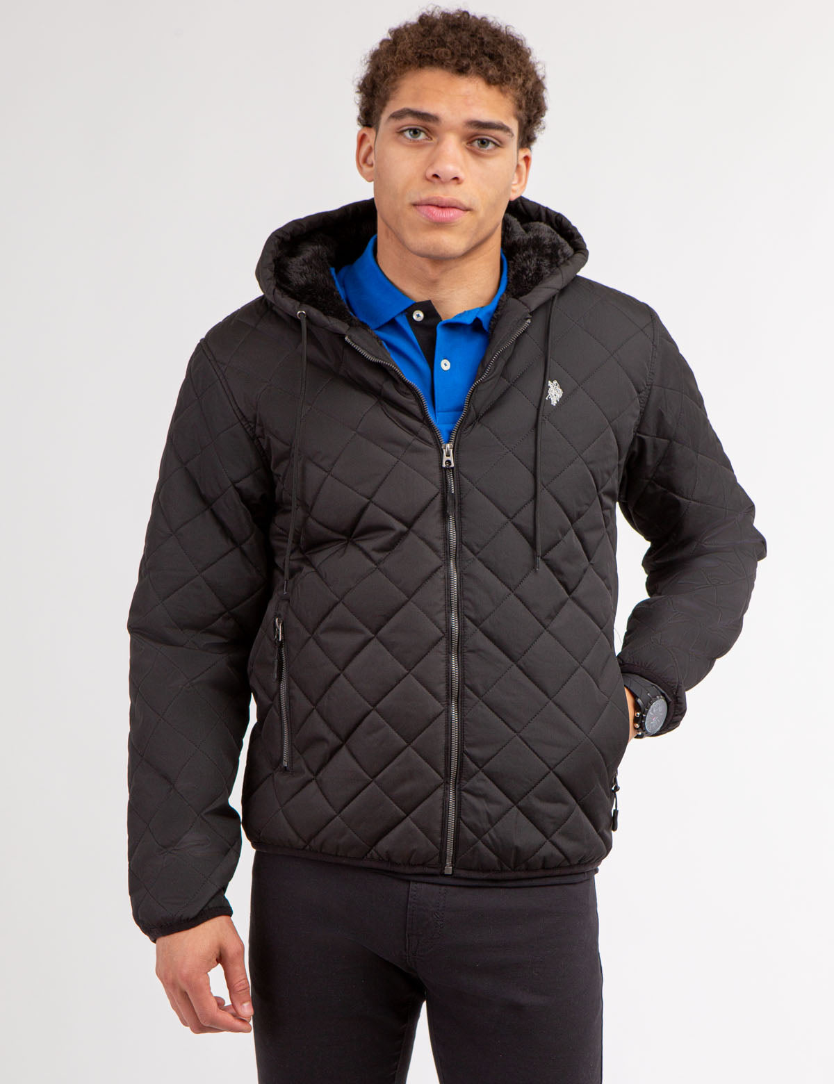 DIAMOND QUILTED FLEECE JACKET– U.S. Polo Assn.