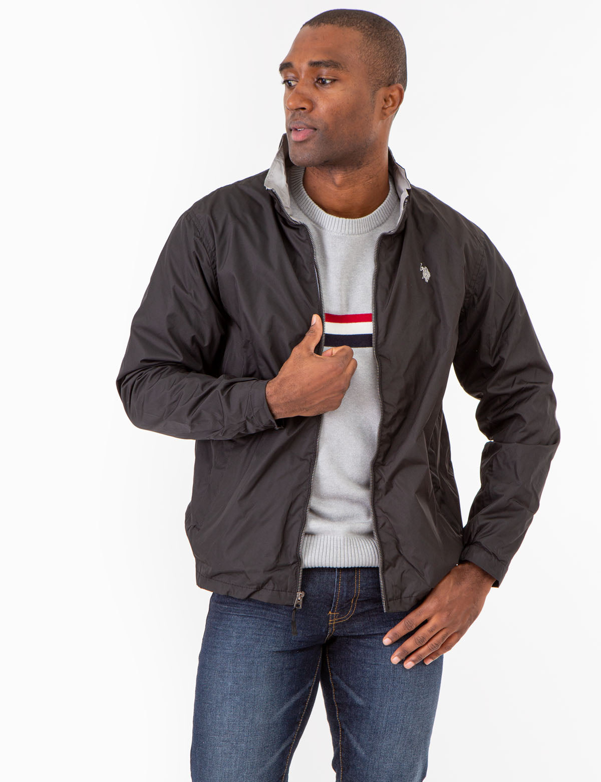 COLLARED WINDBREAKER– U.S. Polo Assn.