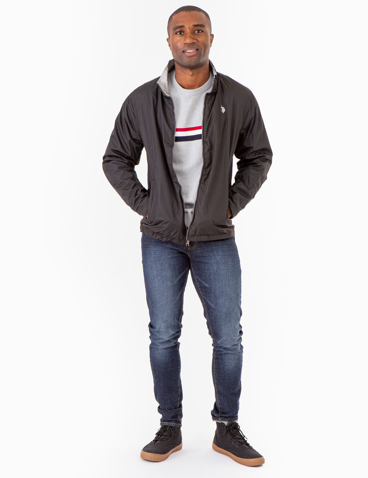 COLLARED WINDBREAKER– U.S. Polo Assn.
