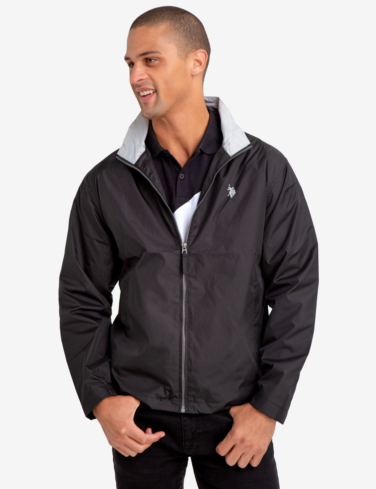 COLLARED WINDBREAKER– U.S. Polo Assn.
