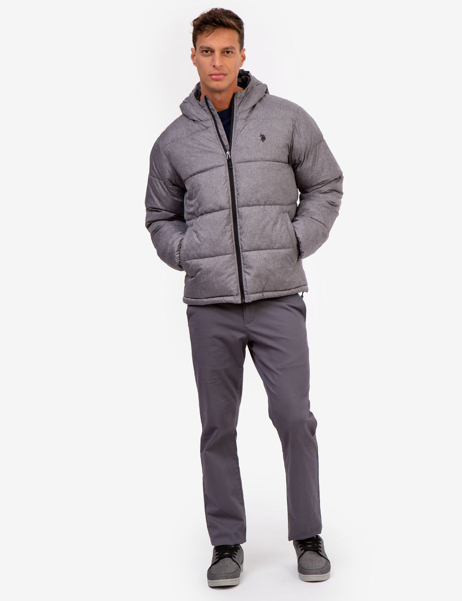 HEATHER MODERATE PUFFER JACKER– U.S. Polo Assn.