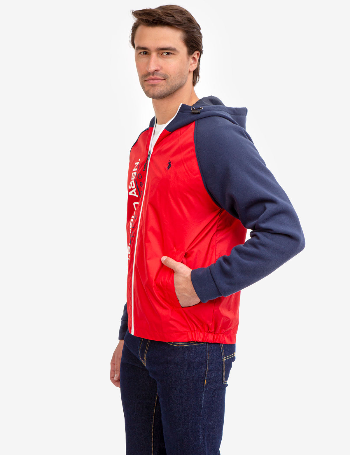 COLORBLOCK FLEECE HOODED JACKET– U.S. Polo Assn.