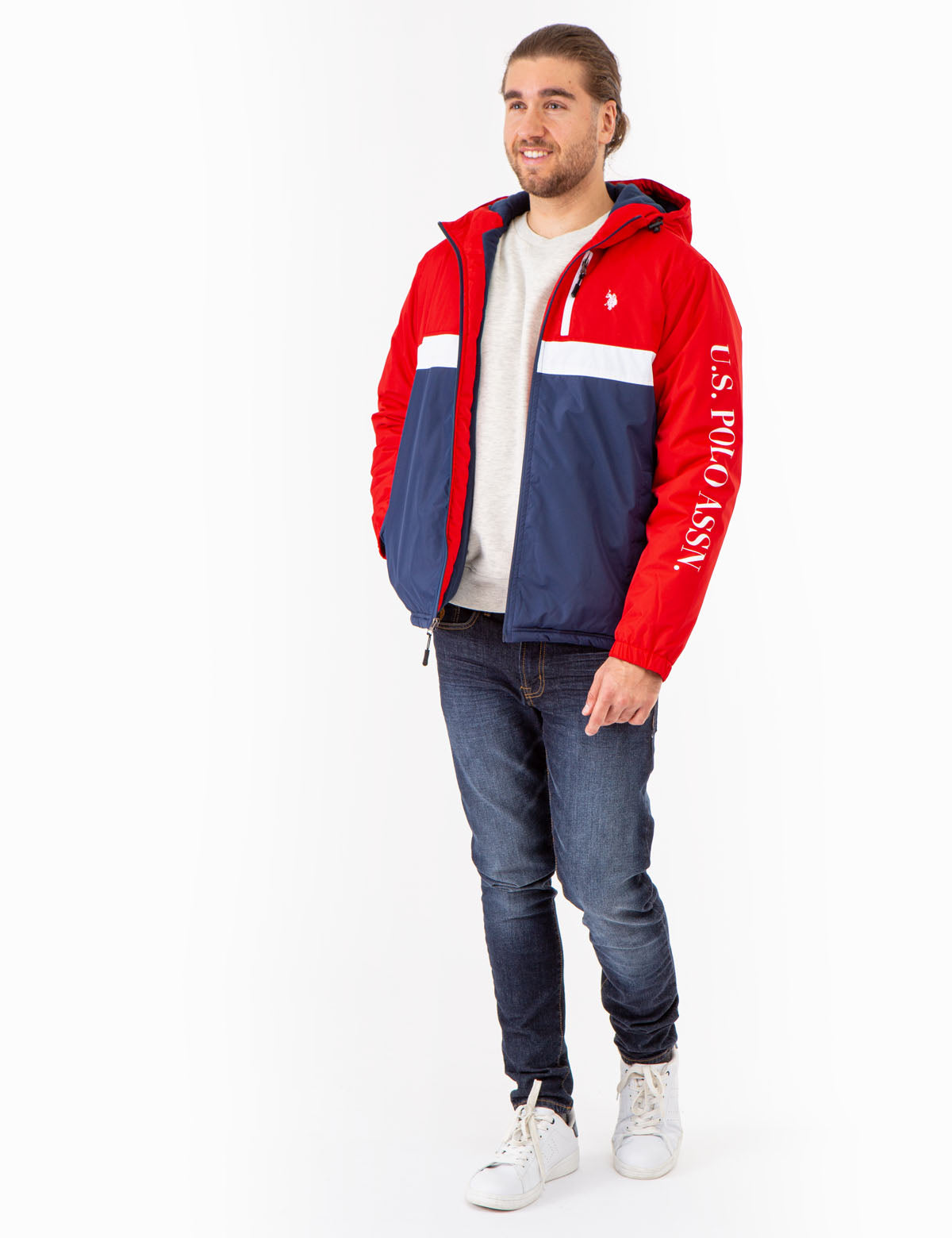 SIGNATURE TRI COLOR WINDBREAKER– U.S. Polo Assn.