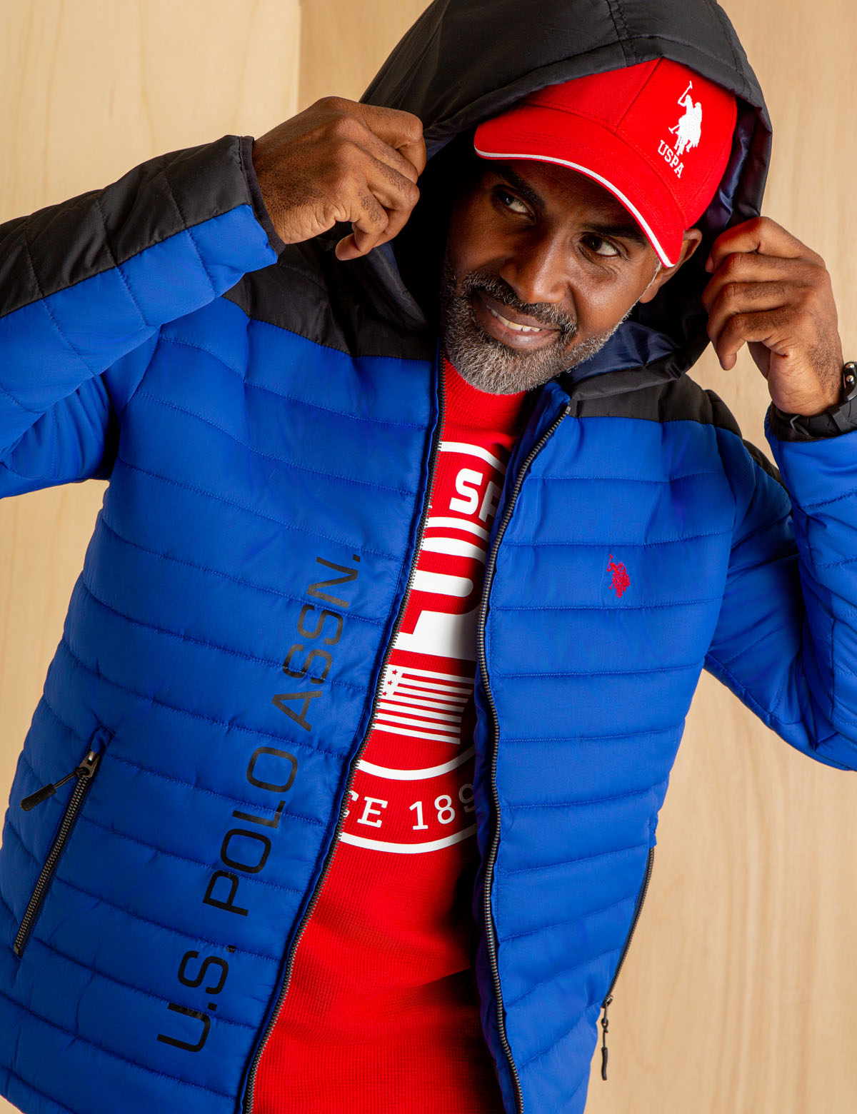 COLORBLOCK QUILTED PUFFER JACKET– U.S. Polo Assn.