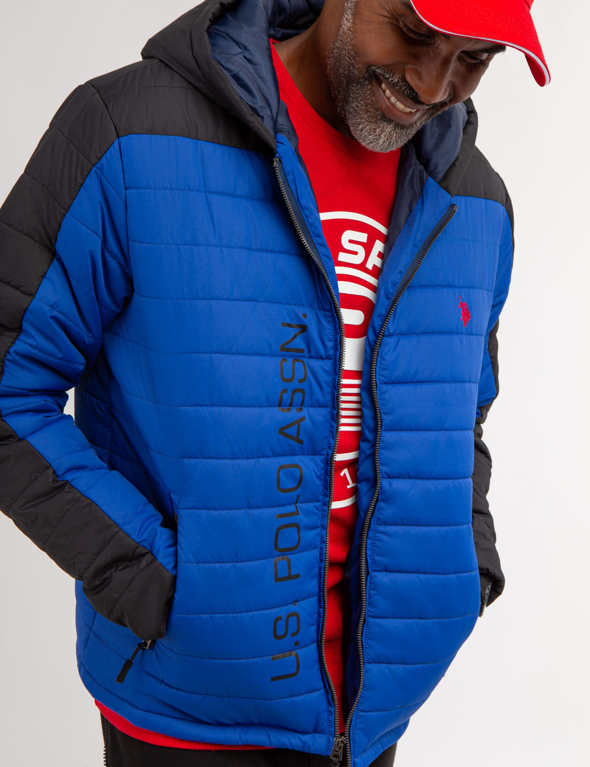 COLORBLOCK QUILTED PUFFER JACKET– U.S. Polo Assn.