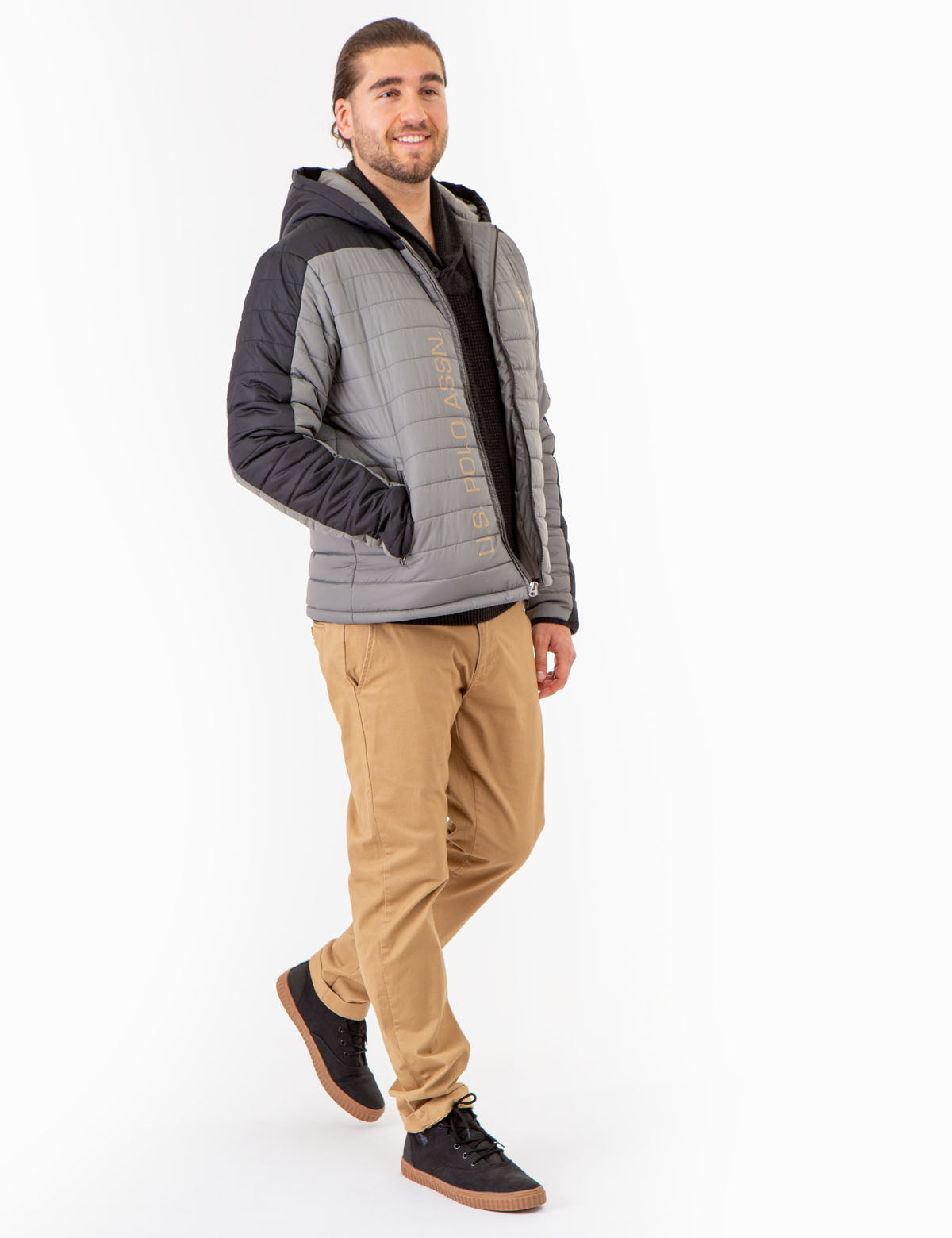 COLORBLOCK QUILTED PUFFER JACKET– U.S. Polo Assn.