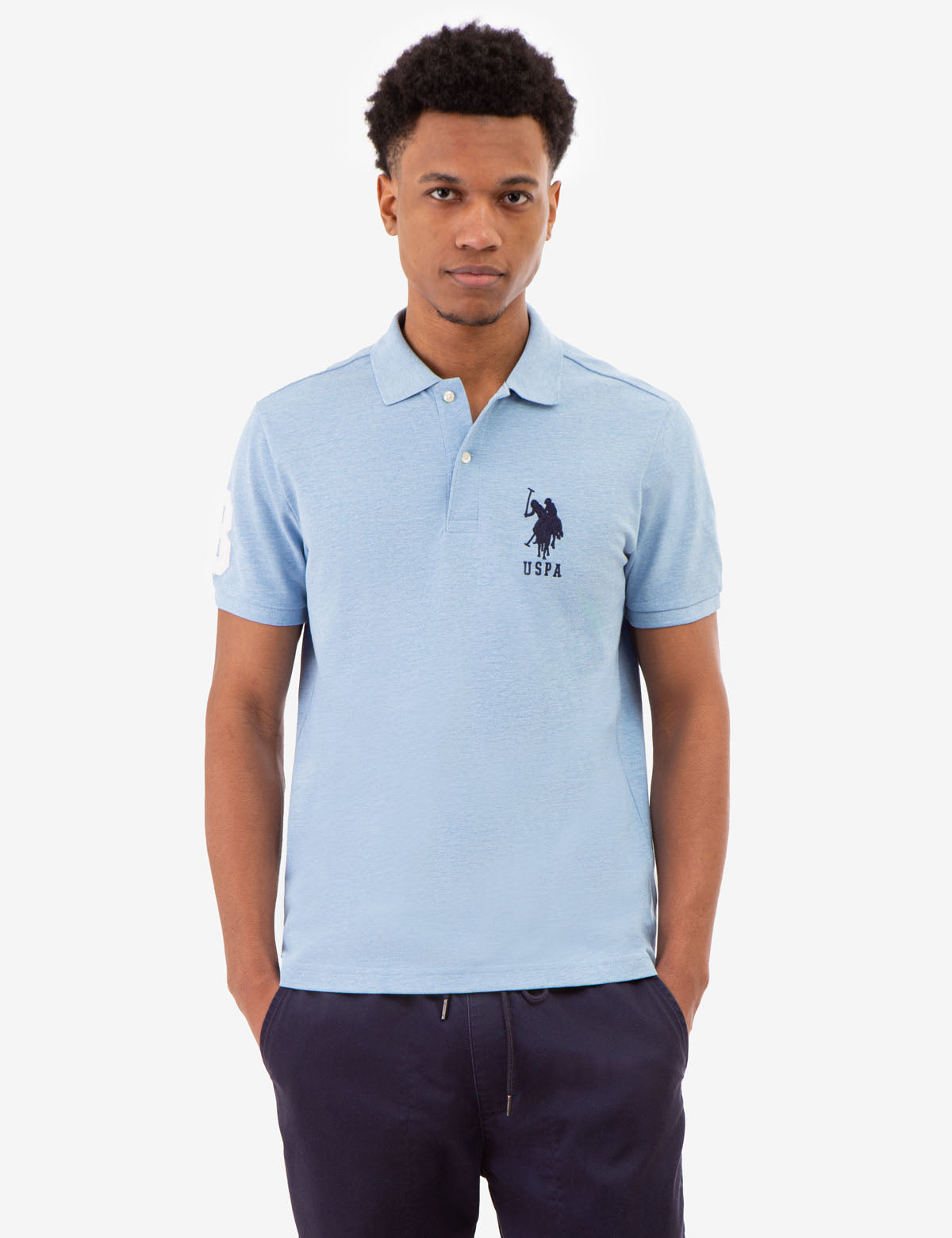 SOLID BIG LOGO POLO SHIRT– U.S. Polo Assn.