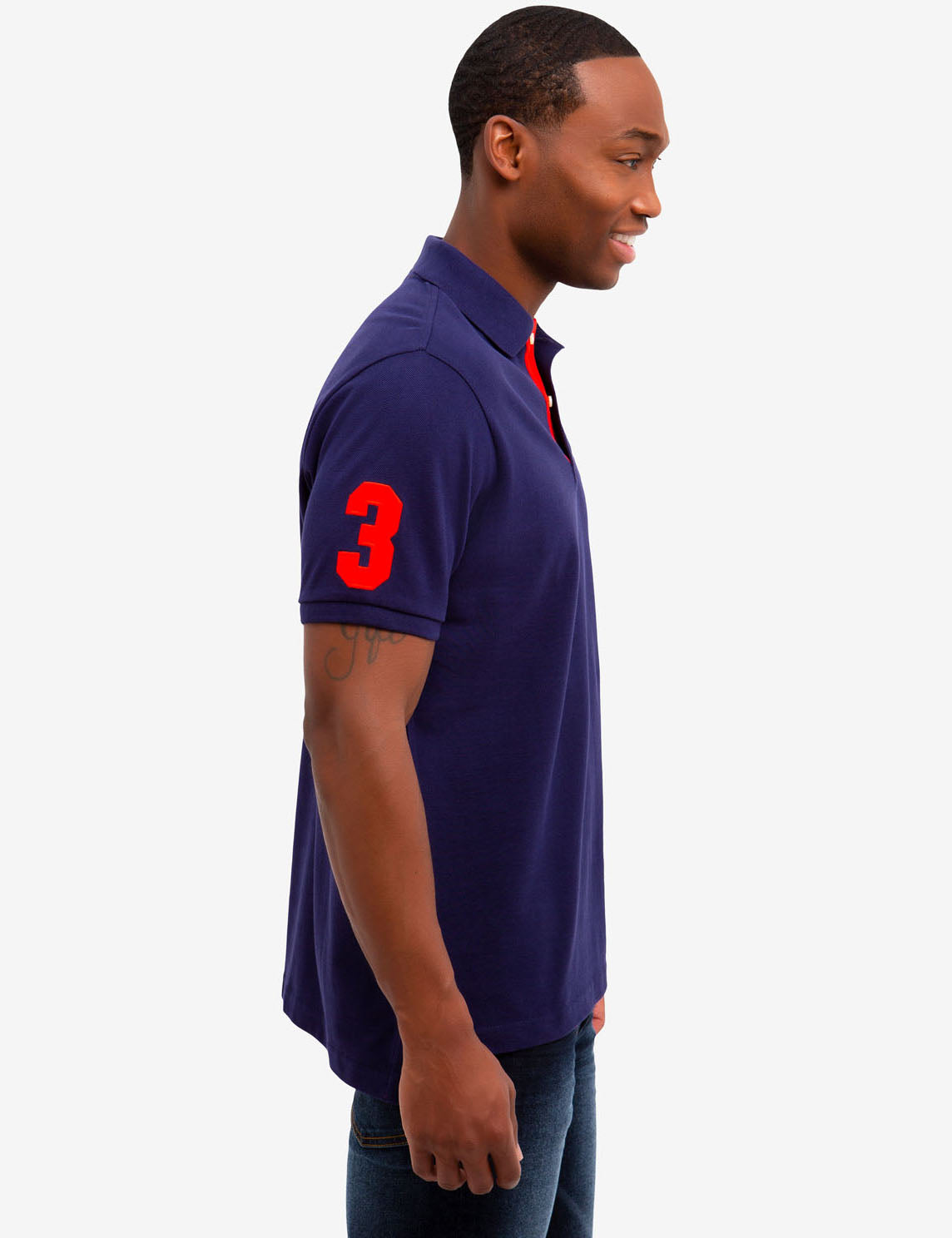 MULTI COLOR BIG LOGO SOLID POLO SHIRT– U.S. Polo Assn.