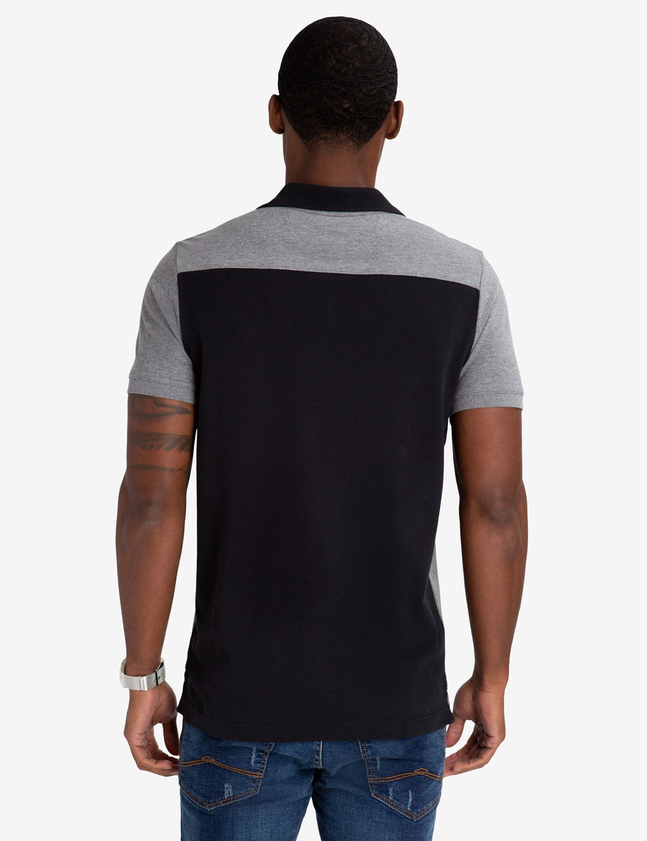 COLORBLOCK POLO SHIRT WITH RUBBER U.S. POLO ASSN. DETAIL– U.S. Polo Assn.