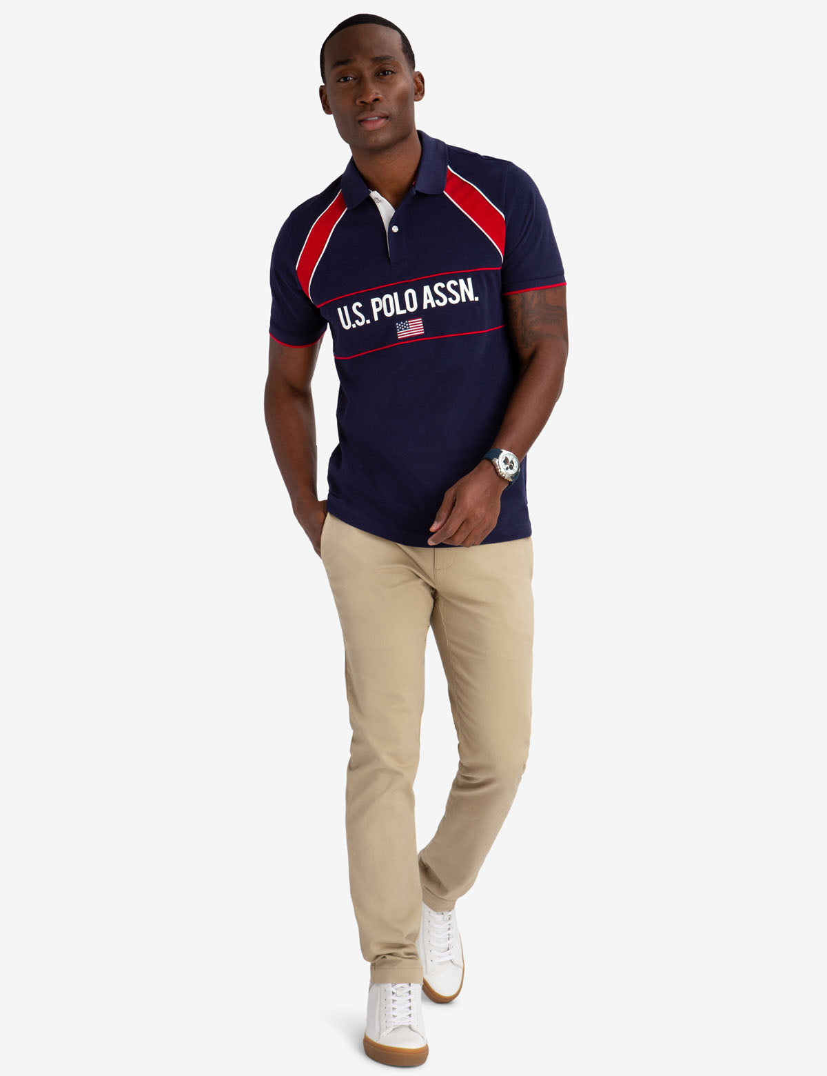 RUBBER DETAIL AND FLAG PATCH POLO SHIRT– U.S. Polo Assn.