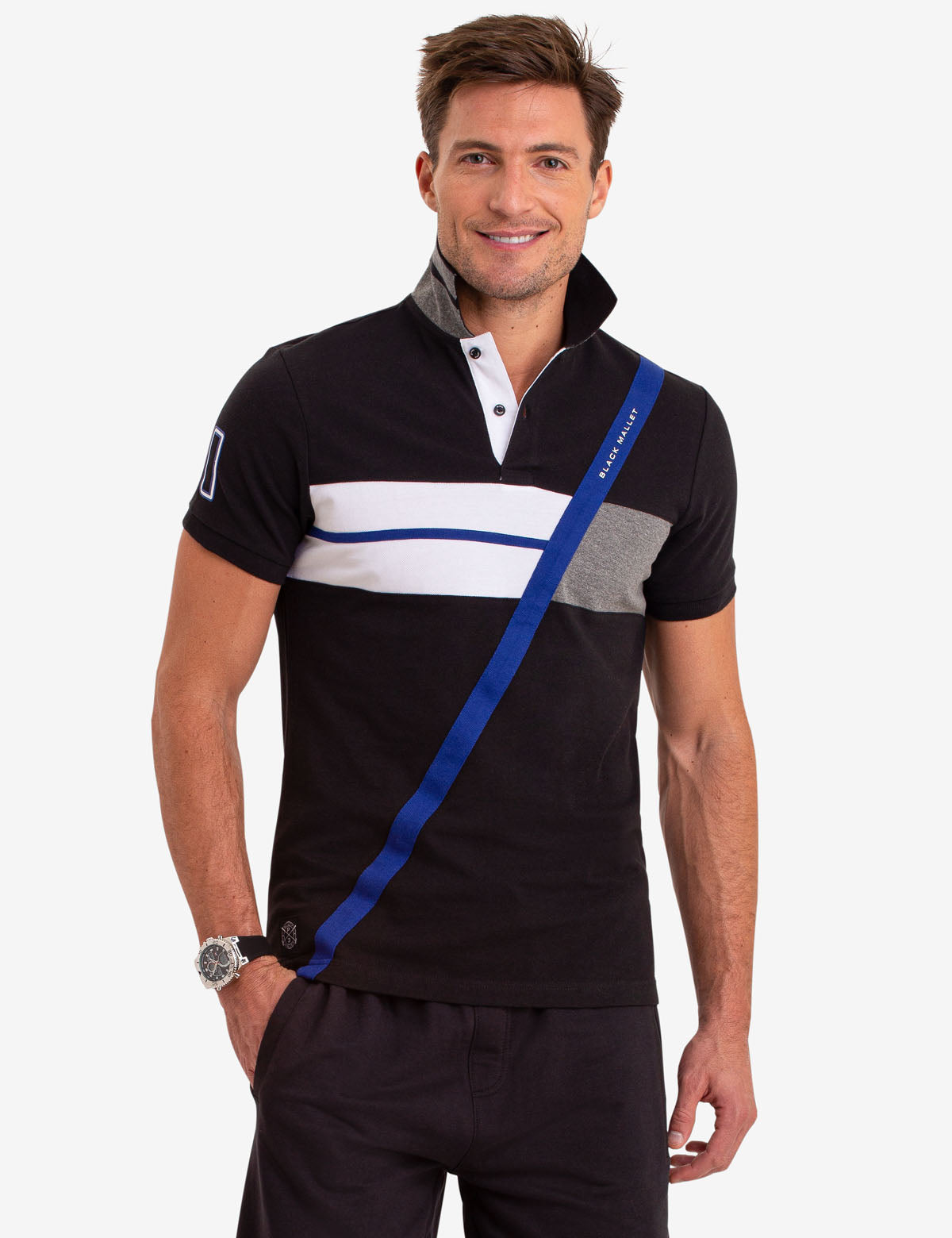 DIAGONAL COLORBLOCK POLO SHIRT– U.S. Polo Assn.