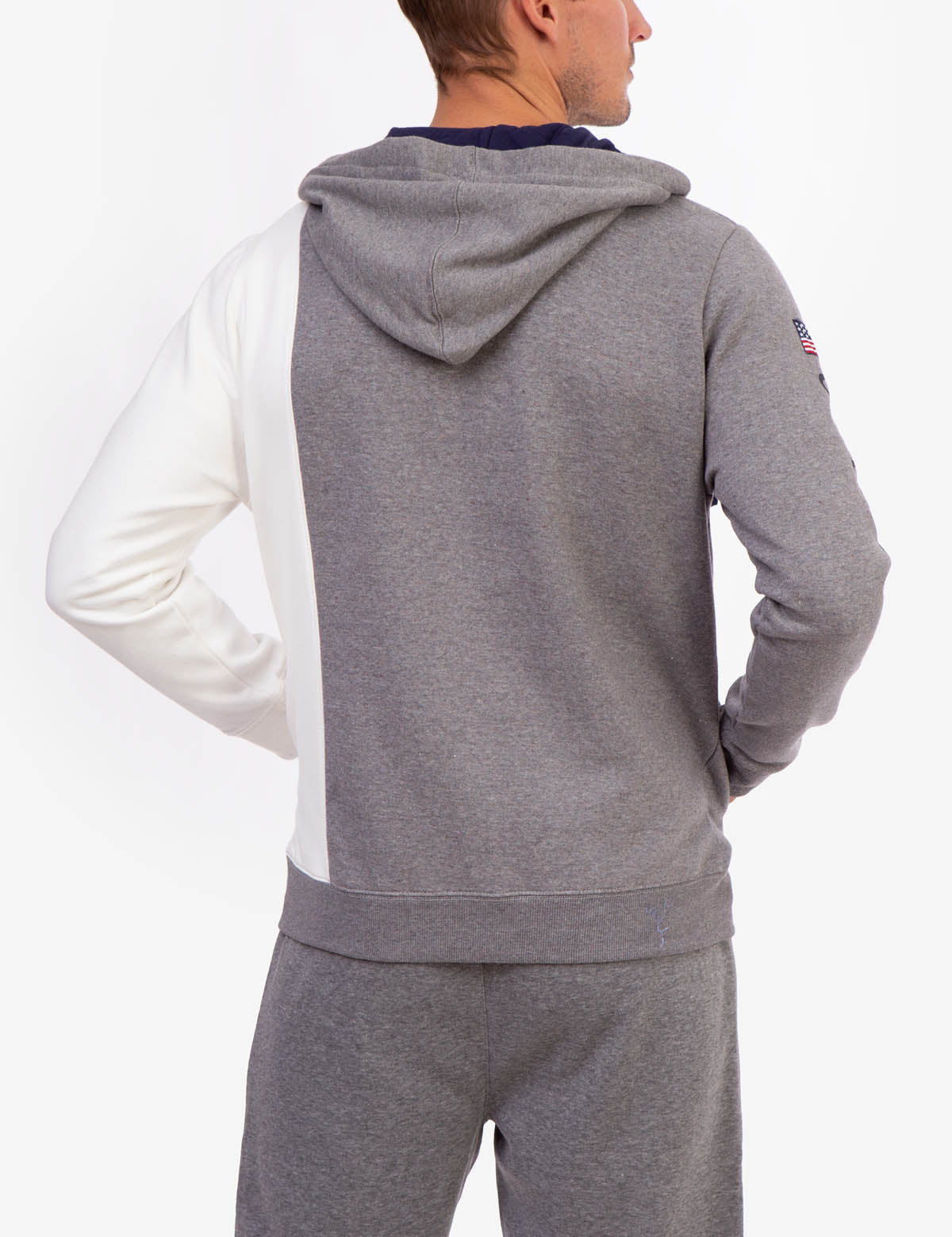 USPA COLORBLOCK FULL ZIP FLEECE HOODIE– U.S. Polo Assn.