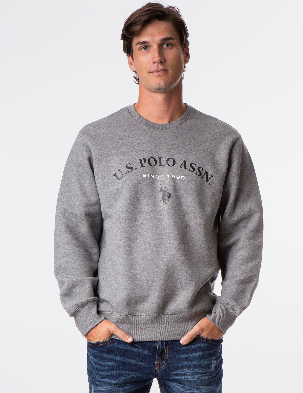 USPA ARCH LOGO CREWNECK SWEATSHIRT– U.S. Polo Assn.
