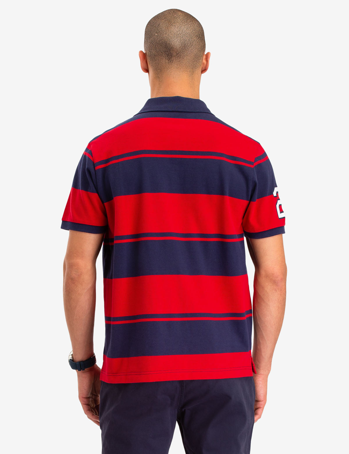 USPA VERITCAL RUGBY STRIPE POLO SHIRT– U.S. Polo Assn.