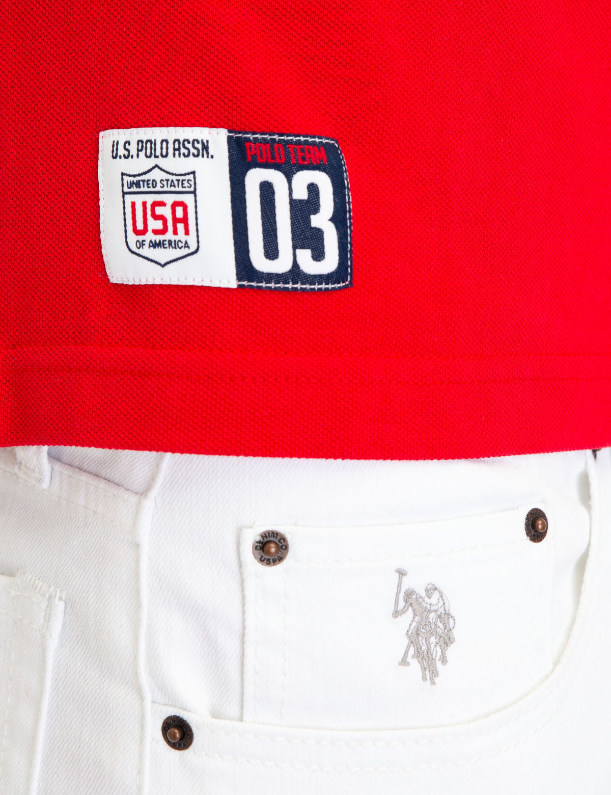 USPA FLAG VERTICAL STRIPE POLO SHIRT– U.S. Polo Assn.