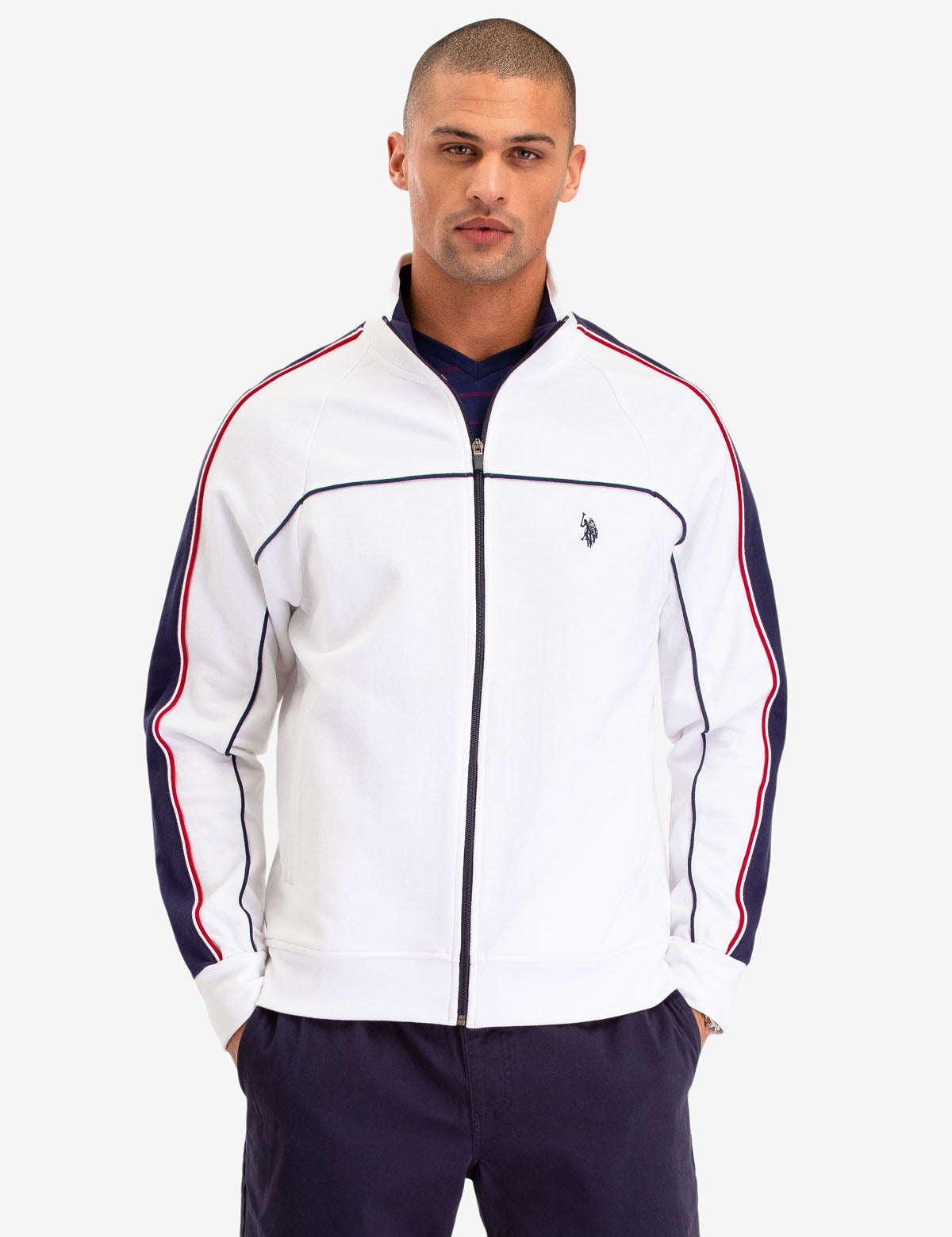 USPA TRACK JACKET WITH PIPING– U.S. Polo Assn.