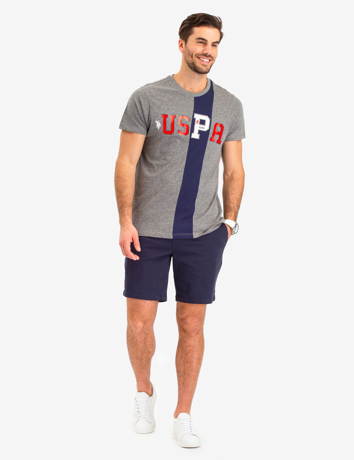 VERTICAL STRIPE USPA T-SHIRT– U.S. Polo Assn.