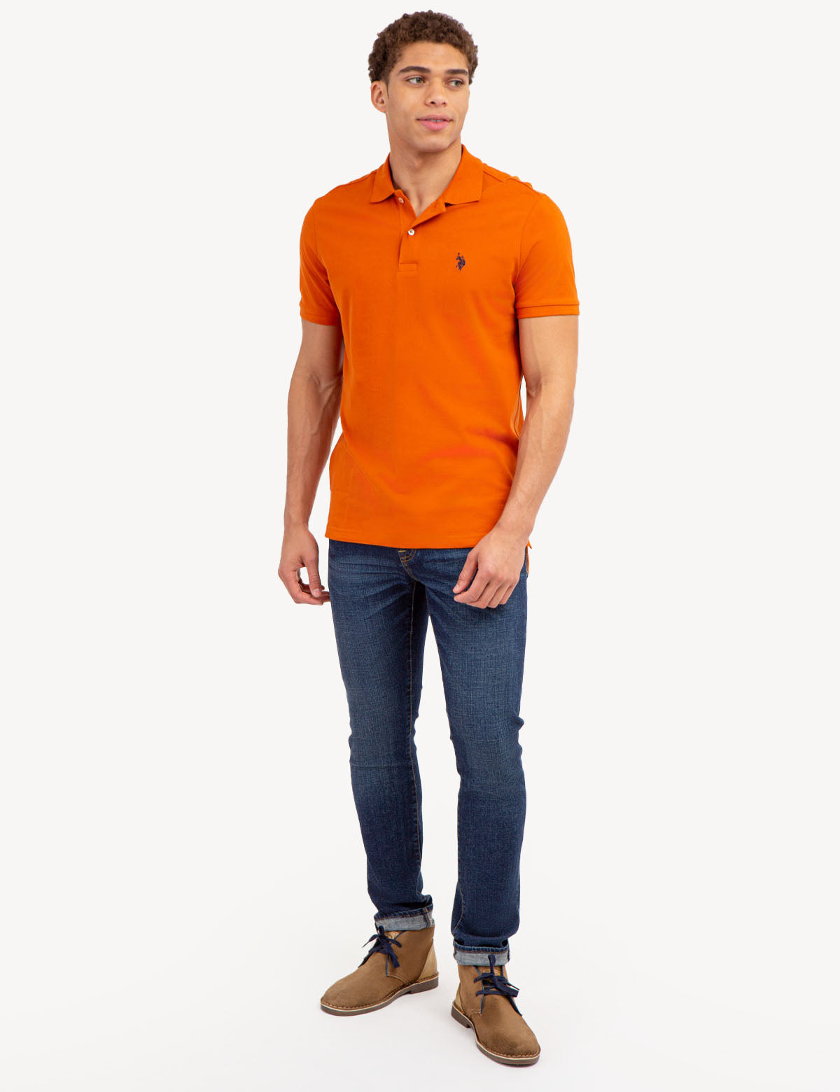 SOLID PIQUE SMALL LOGO POLO SHIRT– U.S. Polo Assn.