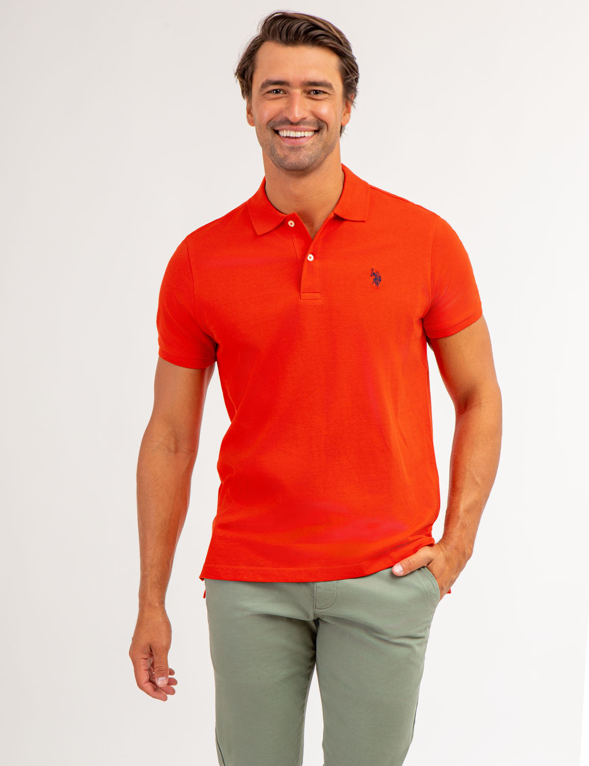SOLID PIQUE SMALL LOGO POLO SHIRT– U.S. Polo Assn.