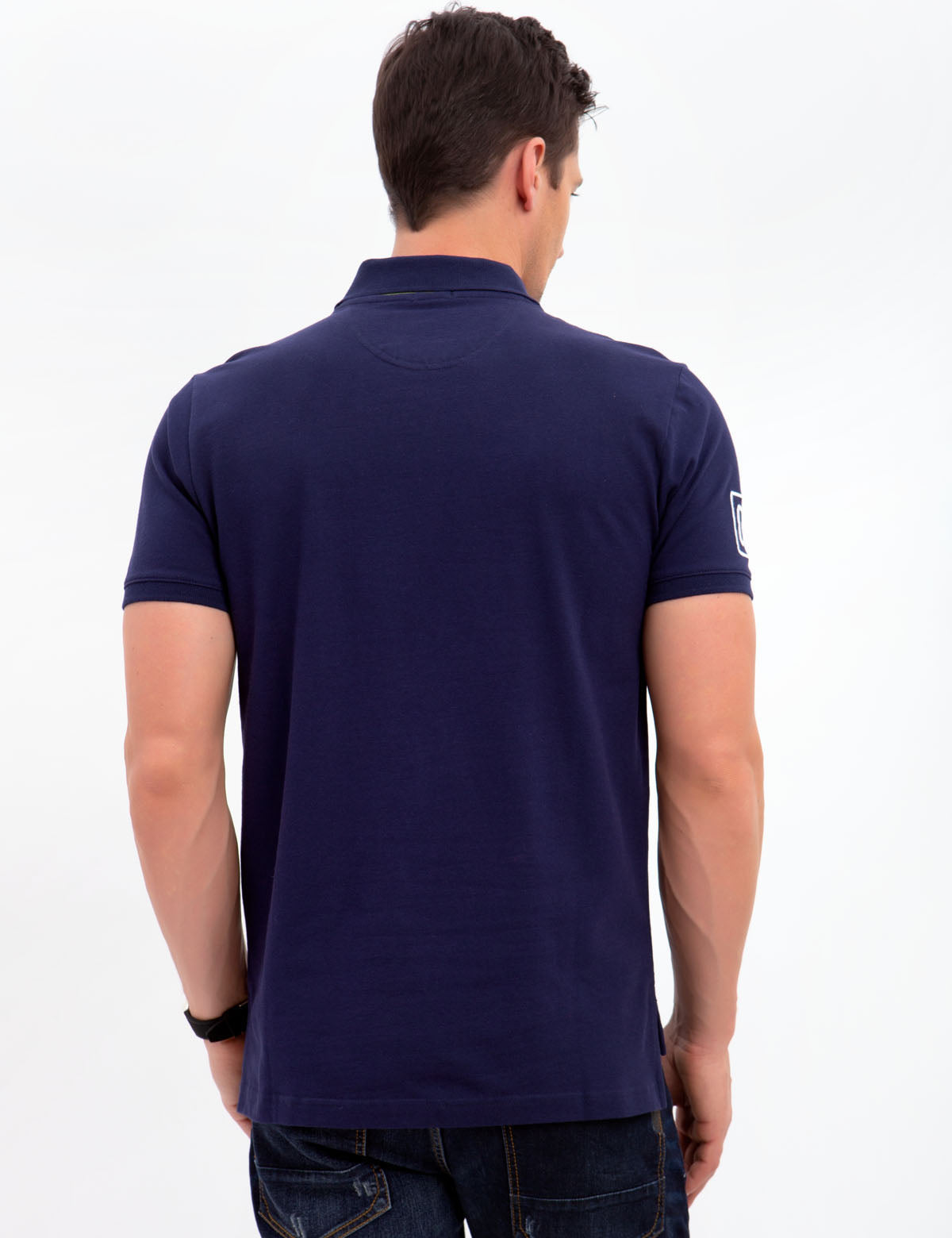 BLACK MALLET REFLECTIVE PATCH POLO SHIRT– U.S. Polo Assn.