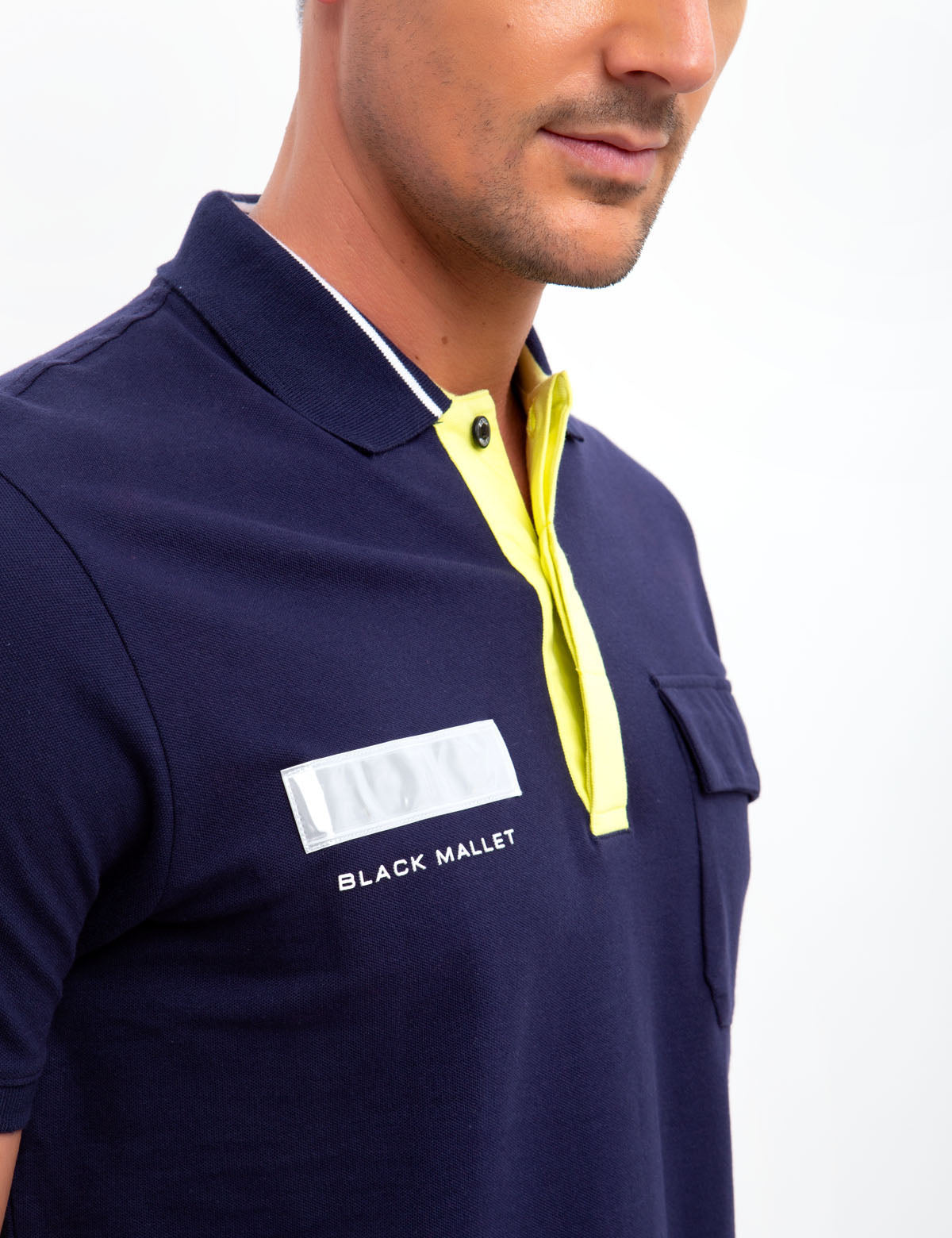 BLACK MALLET REFLECTIVE PATCH POLO SHIRT– U.S. Polo Assn.