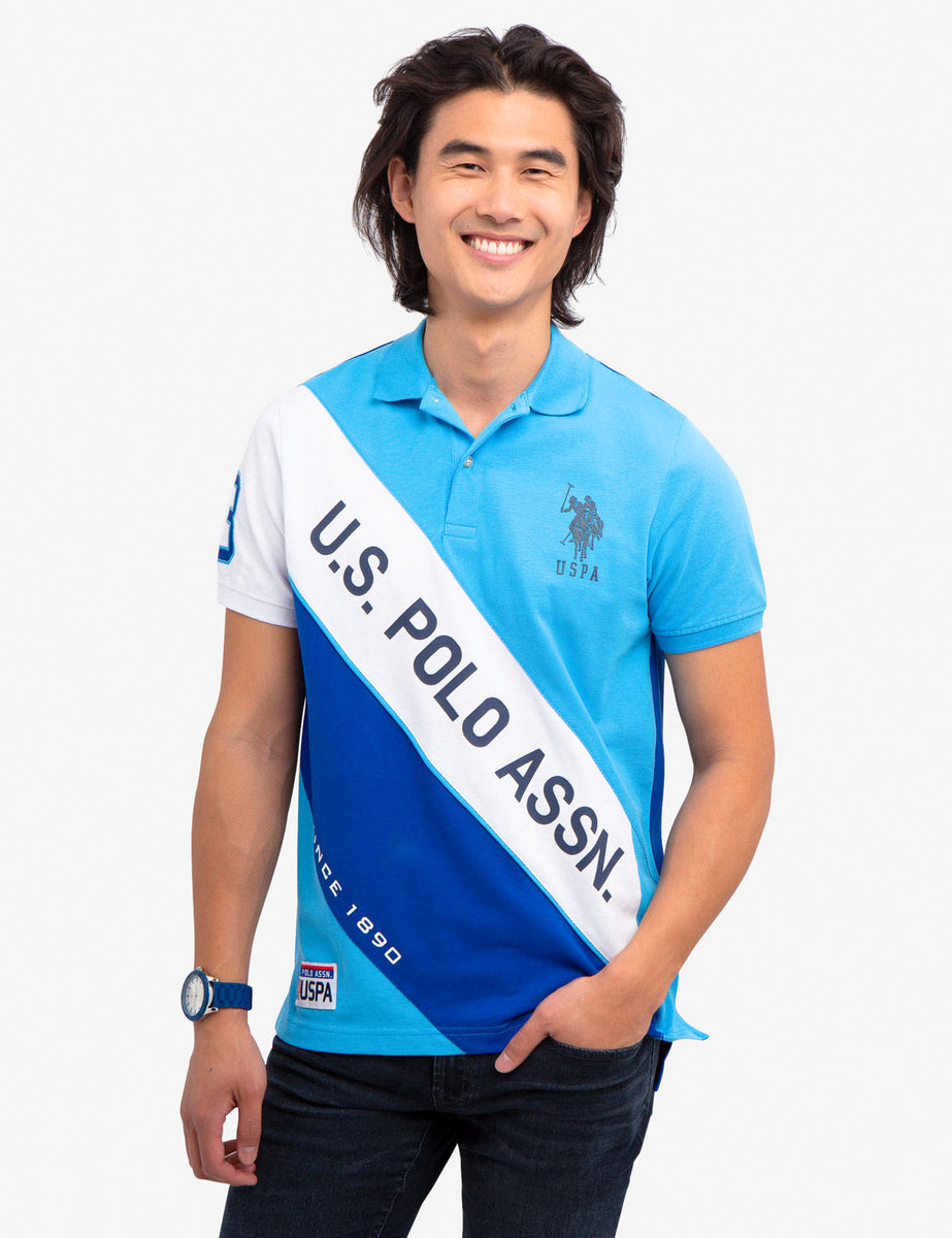 U.S. POLO ASSN. DIAGONAL POLO SHIRT– U.S. Polo Assn.