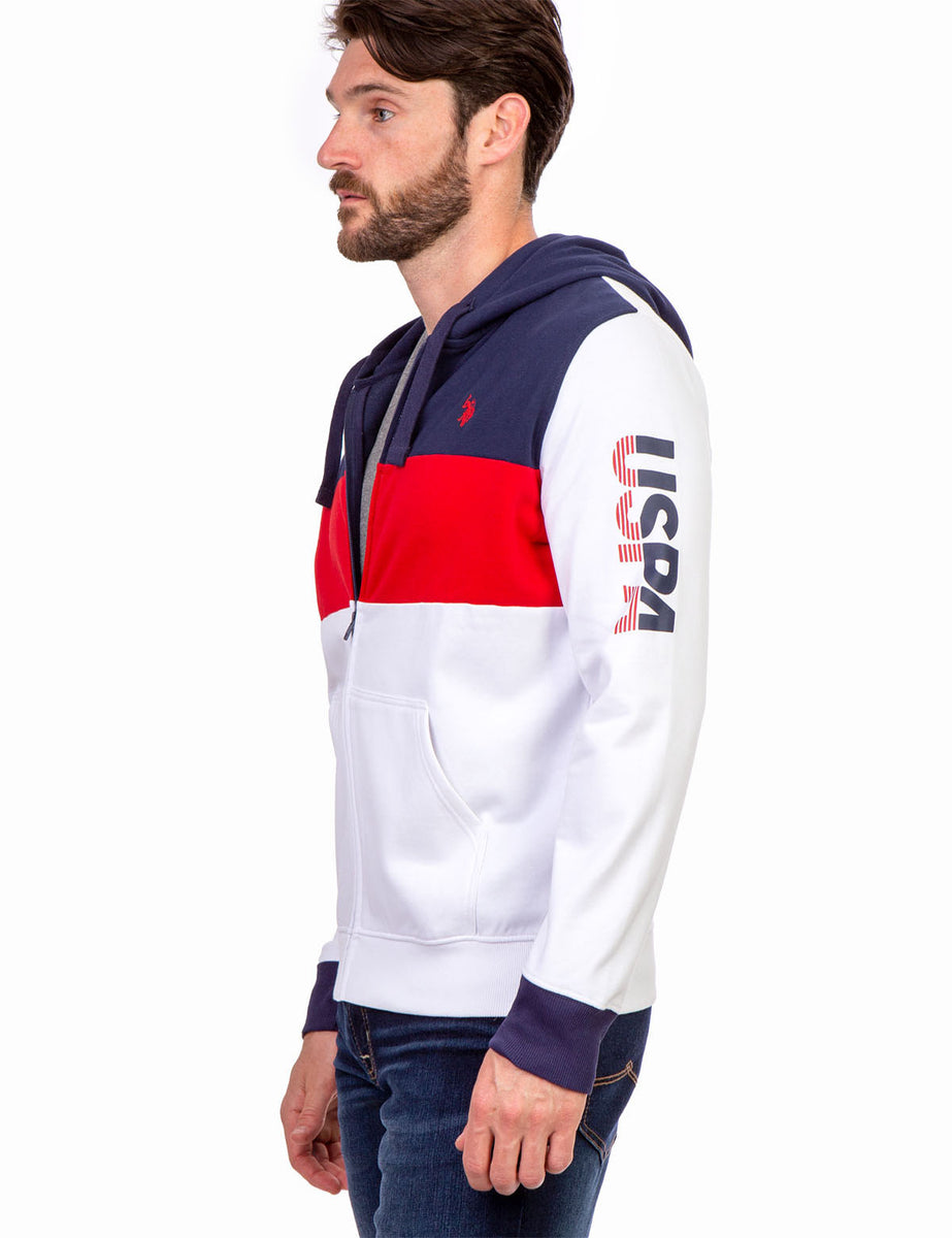 USPA COLORBLOCK ZIP HOODIE– U.S. Polo Assn.