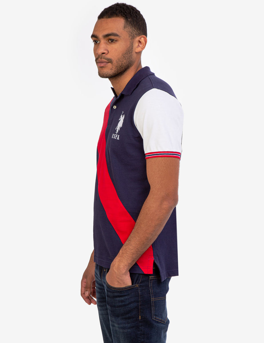 DIAGONAL COLORBLOCK POLO SHIRT– U.S. Polo Assn.