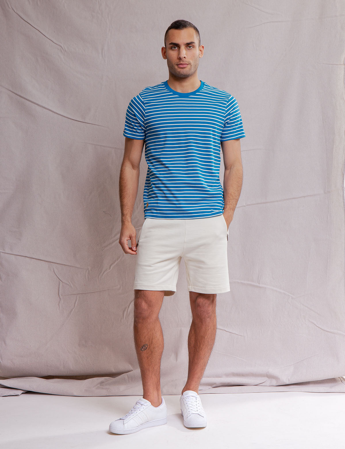 WHITE LABEL SUPIMA COTTON STRIPED T-SHIRT– U.S. Polo Assn.