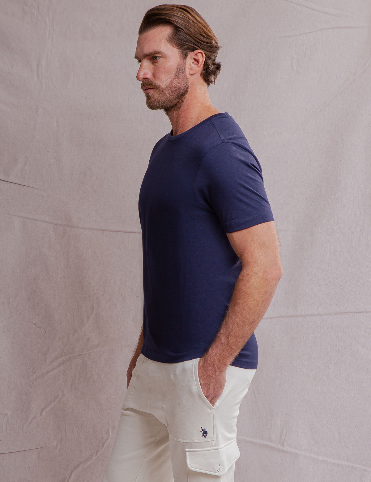 WHITE LABEL SUPIMA COTTON CREW NECK T-SHIRT– U.S. Polo Assn.