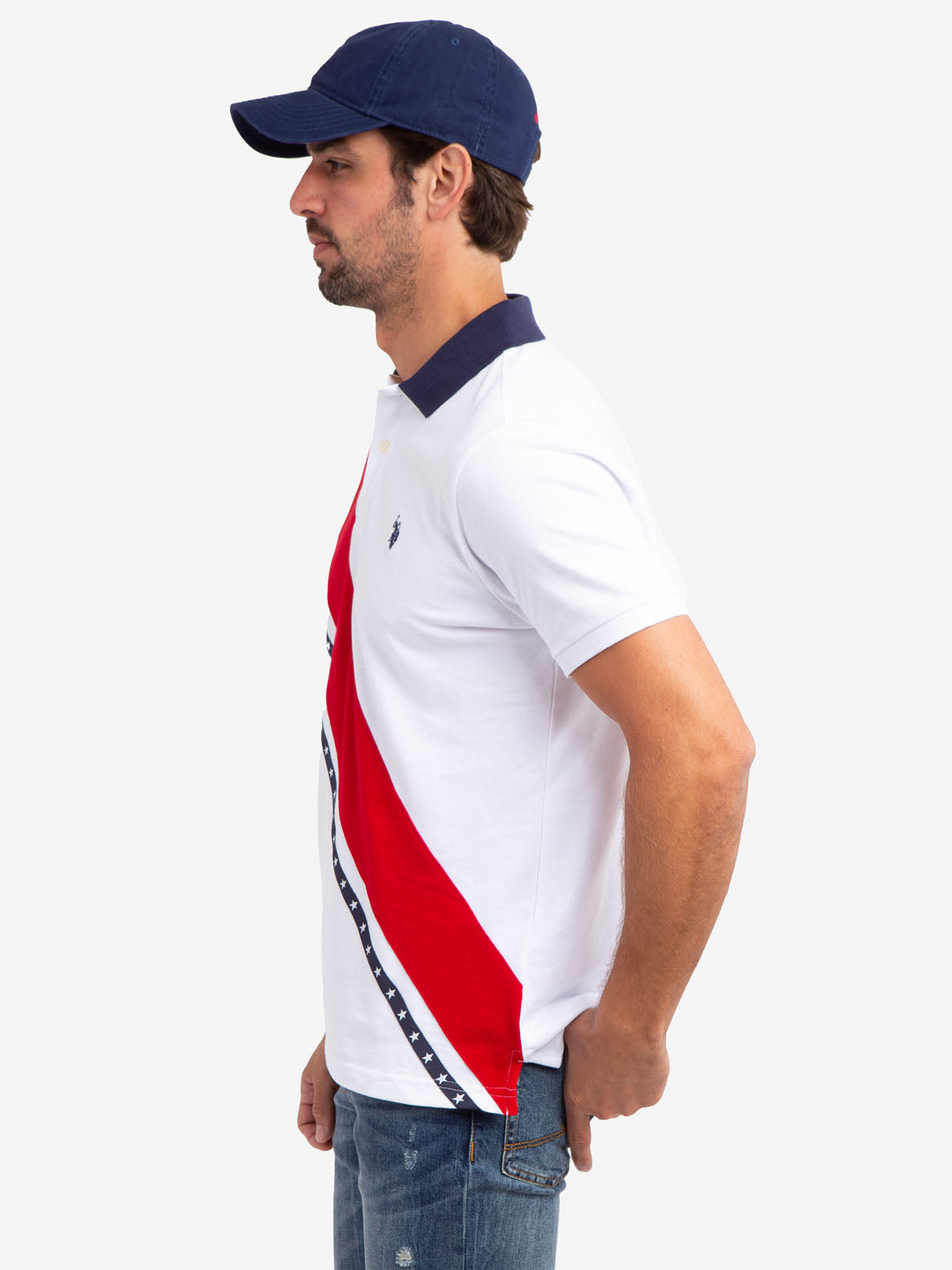 DIAGONAL SASH PIQUE POLO SHIRT– U.S. Polo Assn.