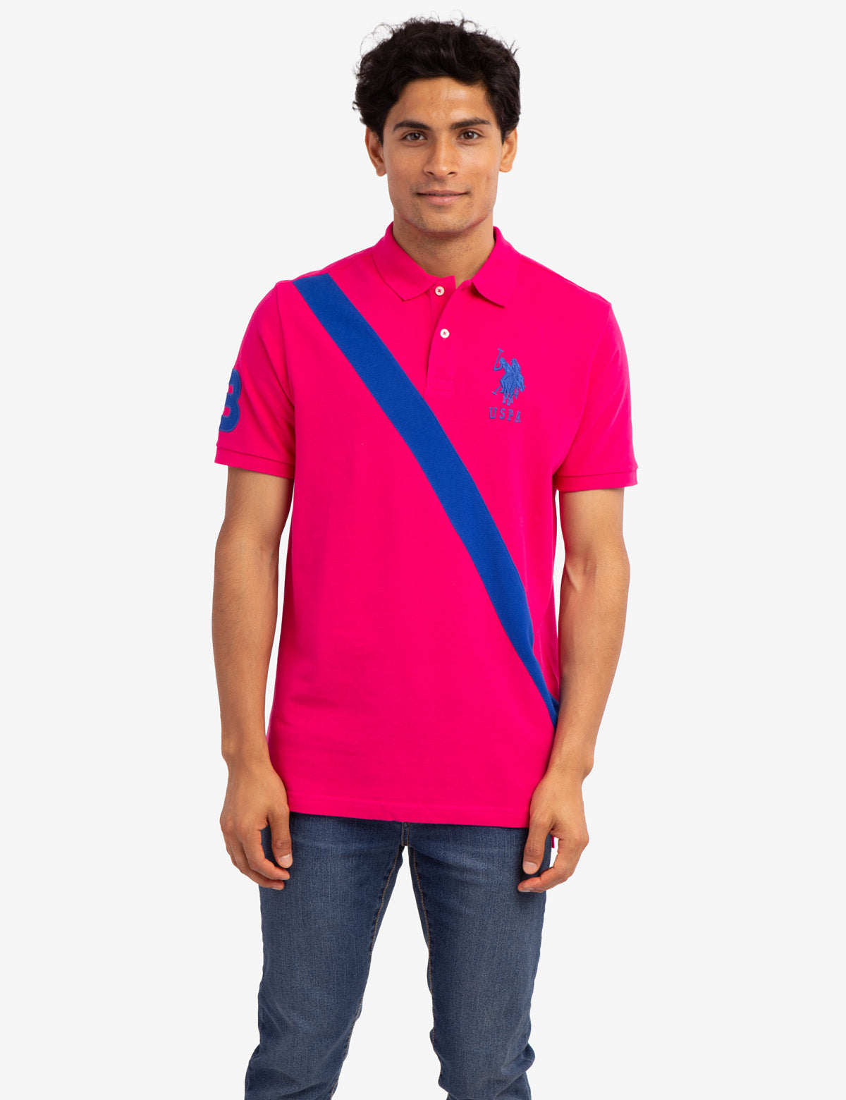 DIAGONAL SASH PIQUE POLO SHIRT– U.S. Polo Assn.