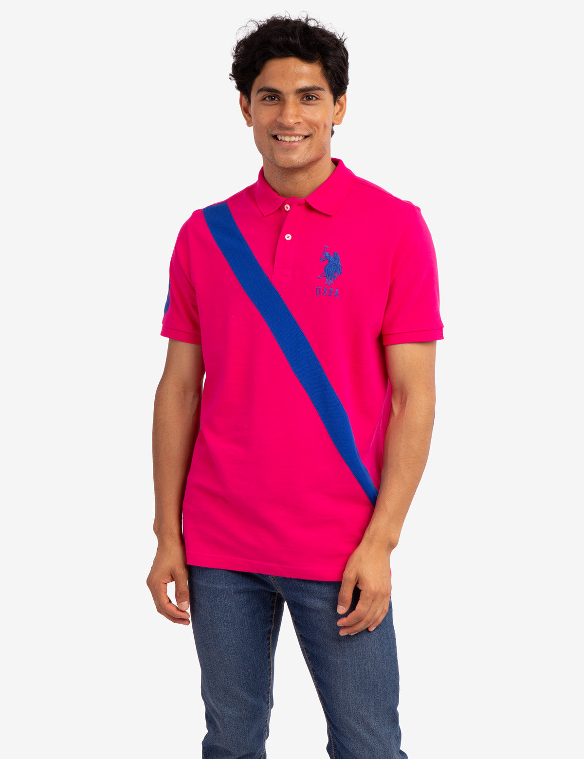 DIAGONAL SASH PIQUE POLO SHIRT– U.S. Polo Assn.