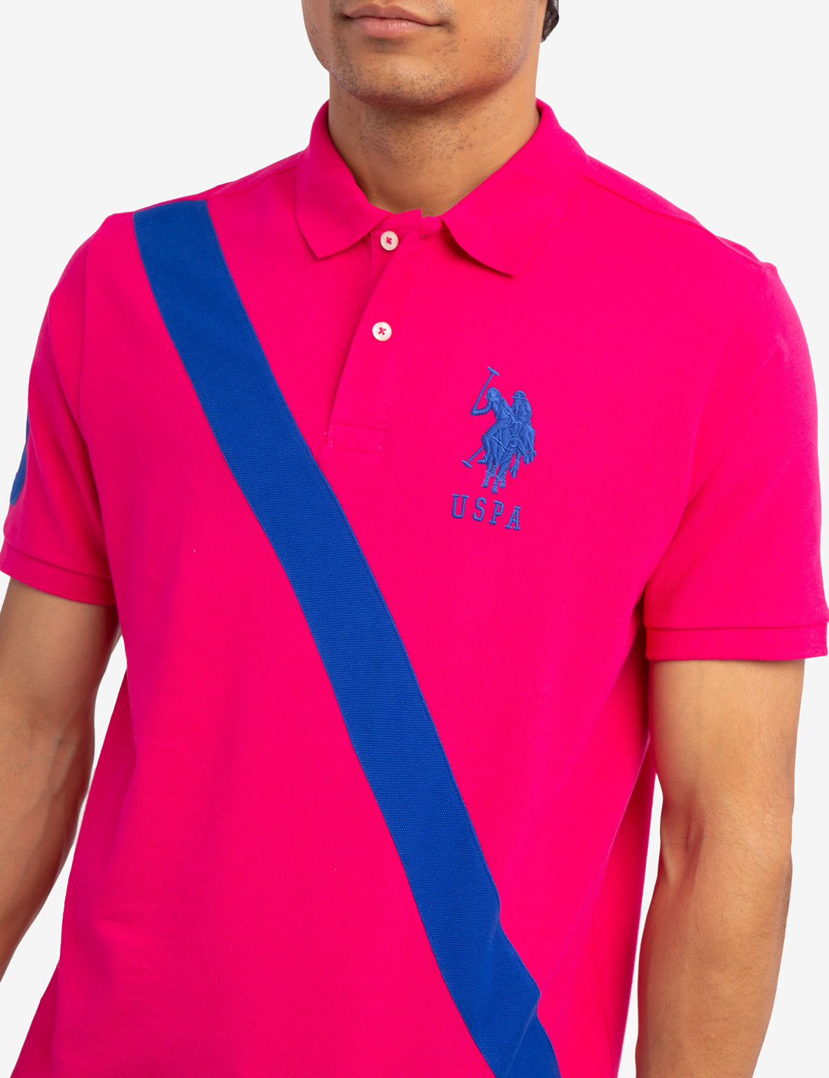 DIAGONAL SASH PIQUE POLO SHIRT– U.S. Polo Assn.