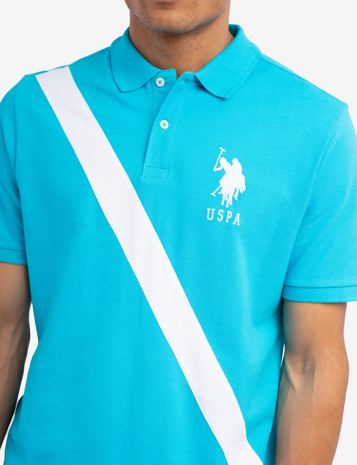 DIAGONAL SASH PIQUE POLO SHIRT– U.S. Polo Assn.