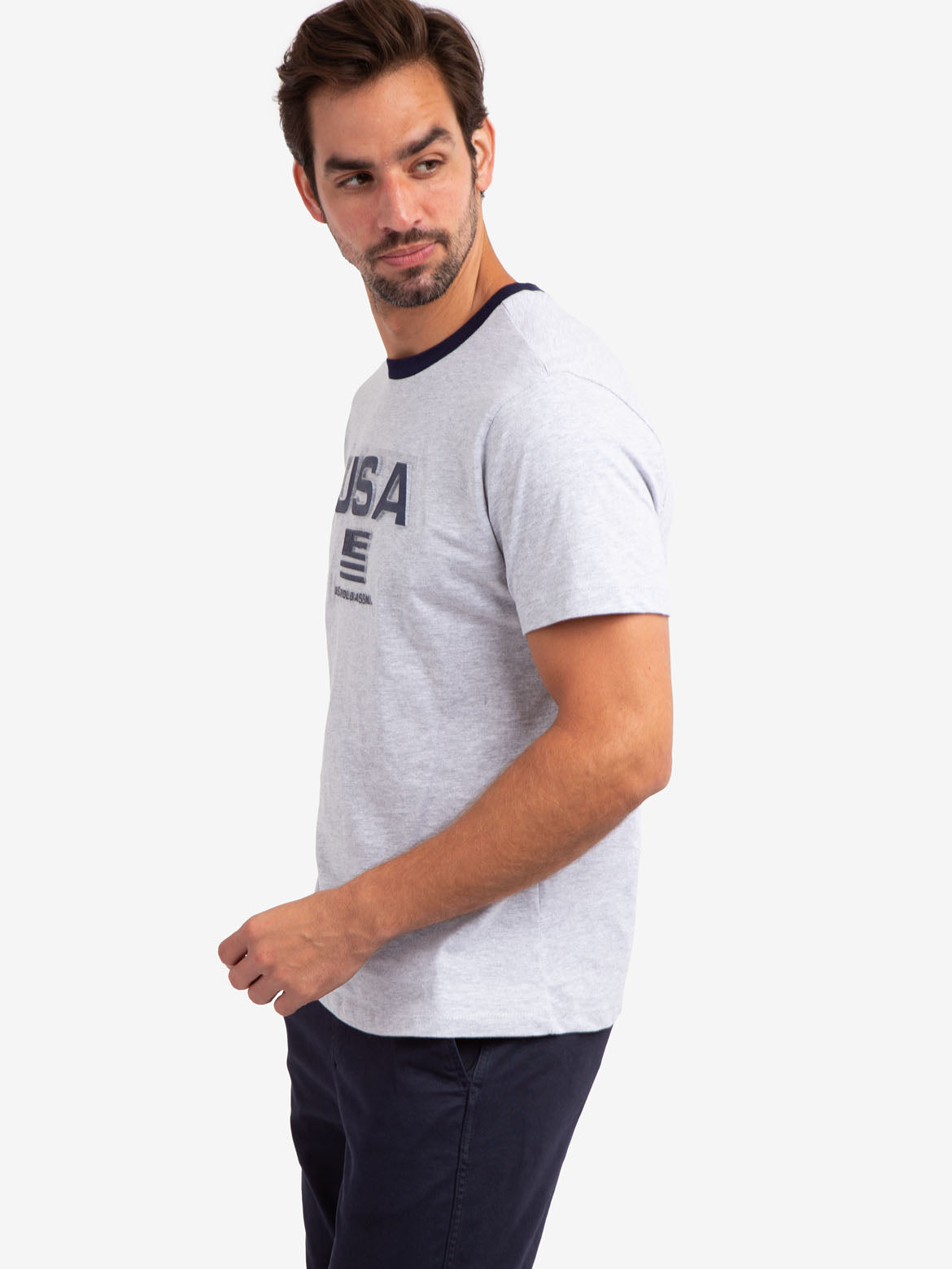 EMBOSSED USA FLAG JERSEY T-SHIRT– U.S. Polo Assn.