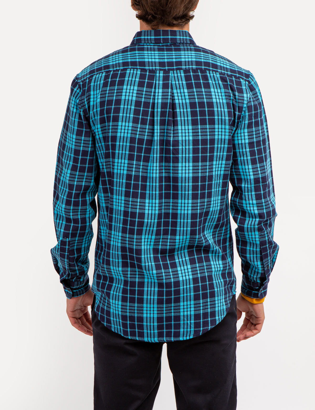 PEACHED TWILL YARN DYE PLAID SHIRT– U.S. Polo Assn.