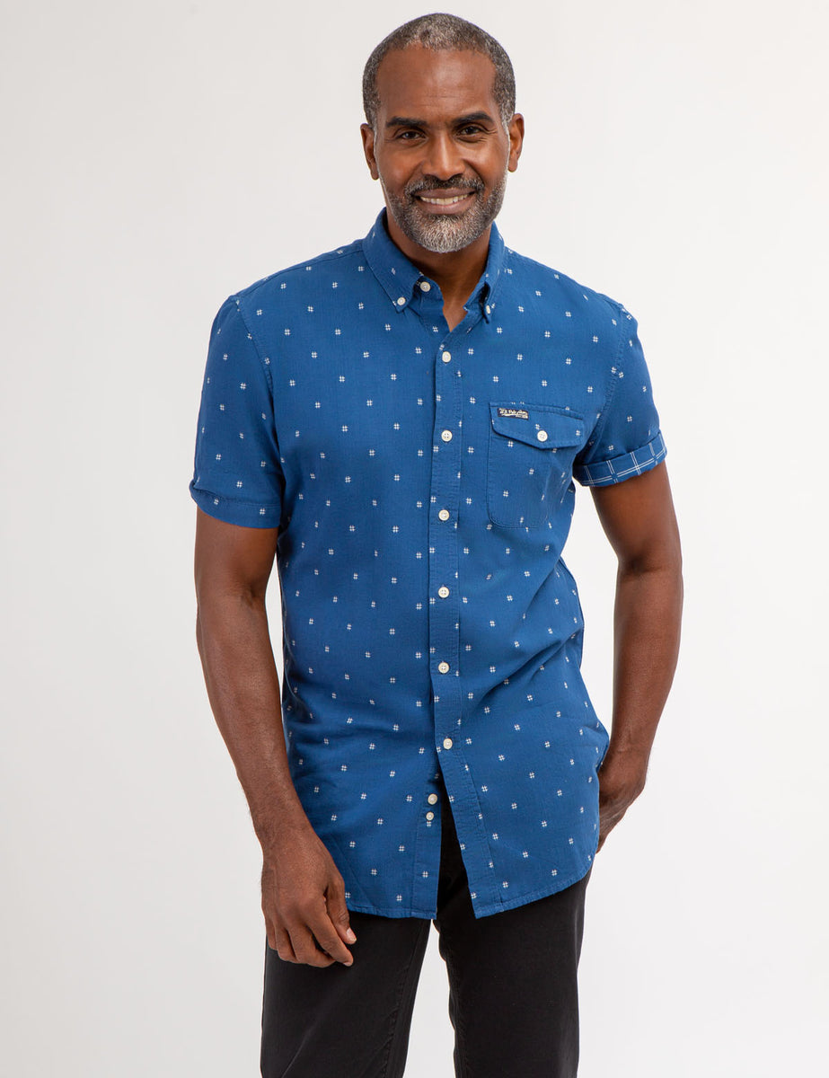 DOBBY DOUBLE SIDE PATTERN SHORT SLEEVE SHIRT– U.S. Polo Assn.