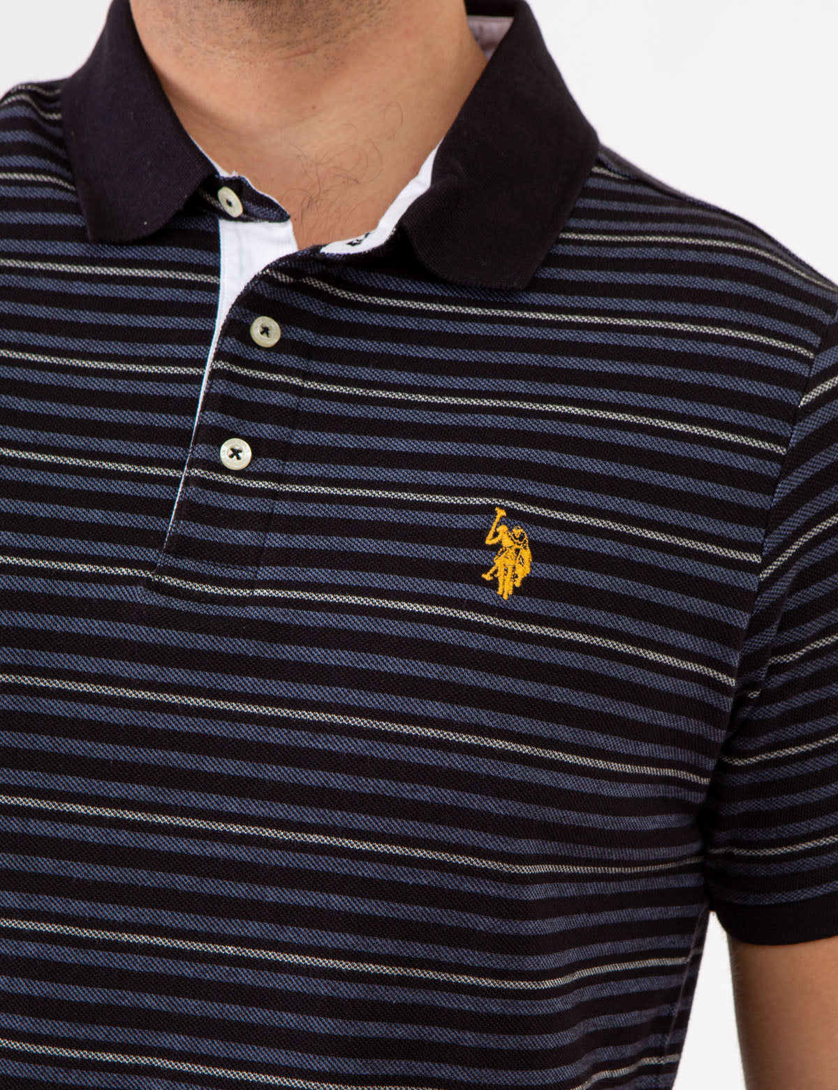 YARN DYE BIRDSEYE STRIPE PIQUE POLO SHIRT– U.S. Polo Assn.