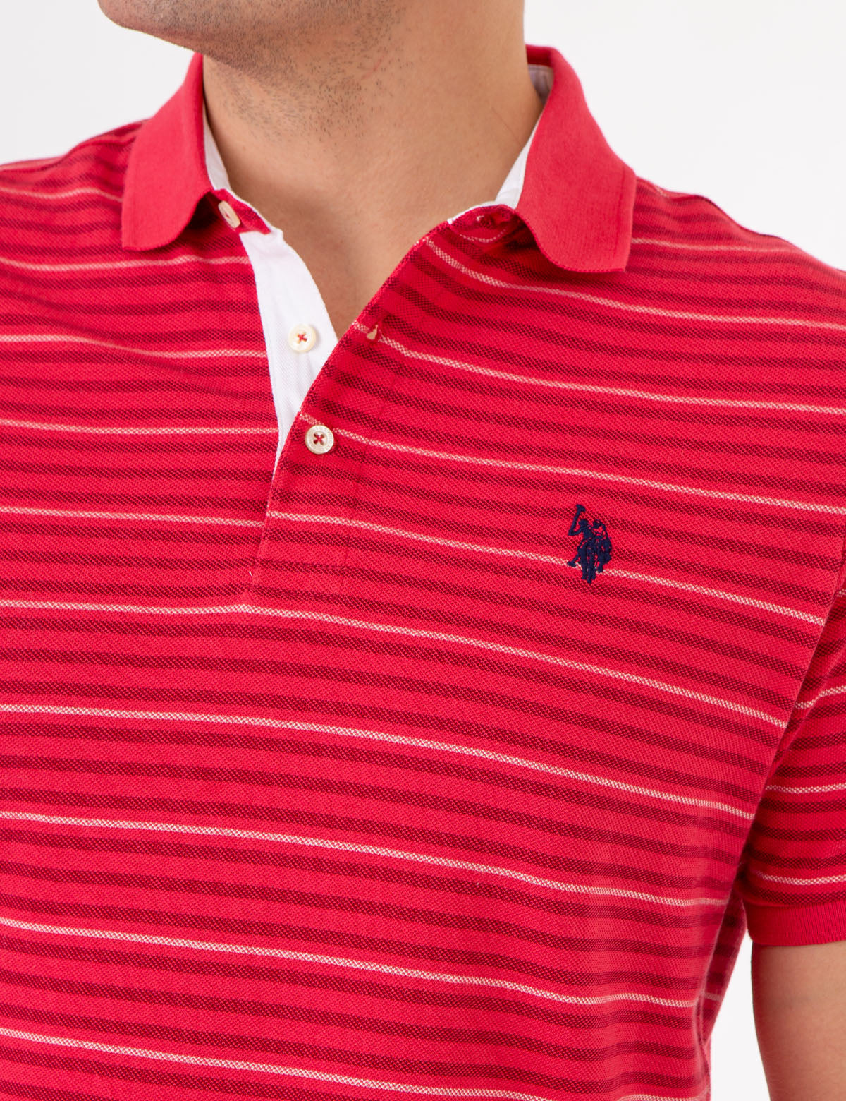 YARN DYE BIRDSEYE STRIPE PIQUE POLO SHIRT– U.S. Polo Assn.