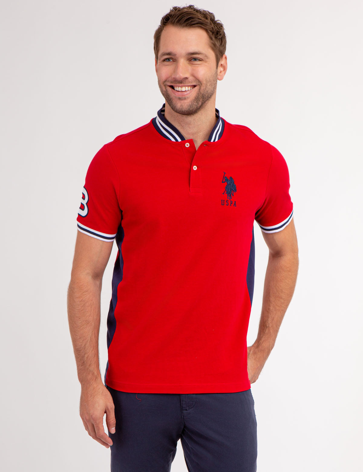 BASEBALL COLLAR PIQUE POLO SHIRT– U.S. Polo Assn.