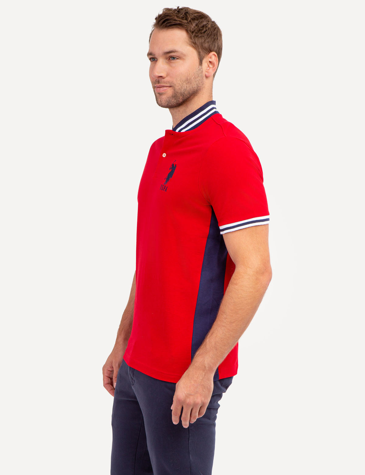 BASEBALL COLLAR PIQUE POLO SHIRT– U.S. Polo Assn.