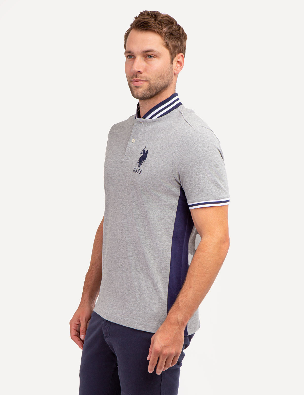 BASEBALL COLLAR PIQUE POLO SHIRT– U.S. Polo Assn.