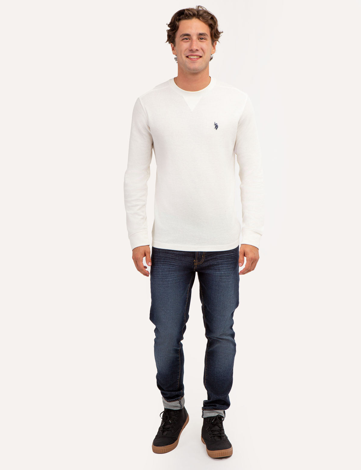 CREW NECK SOLID THERMAL– U.S. Polo Assn.
