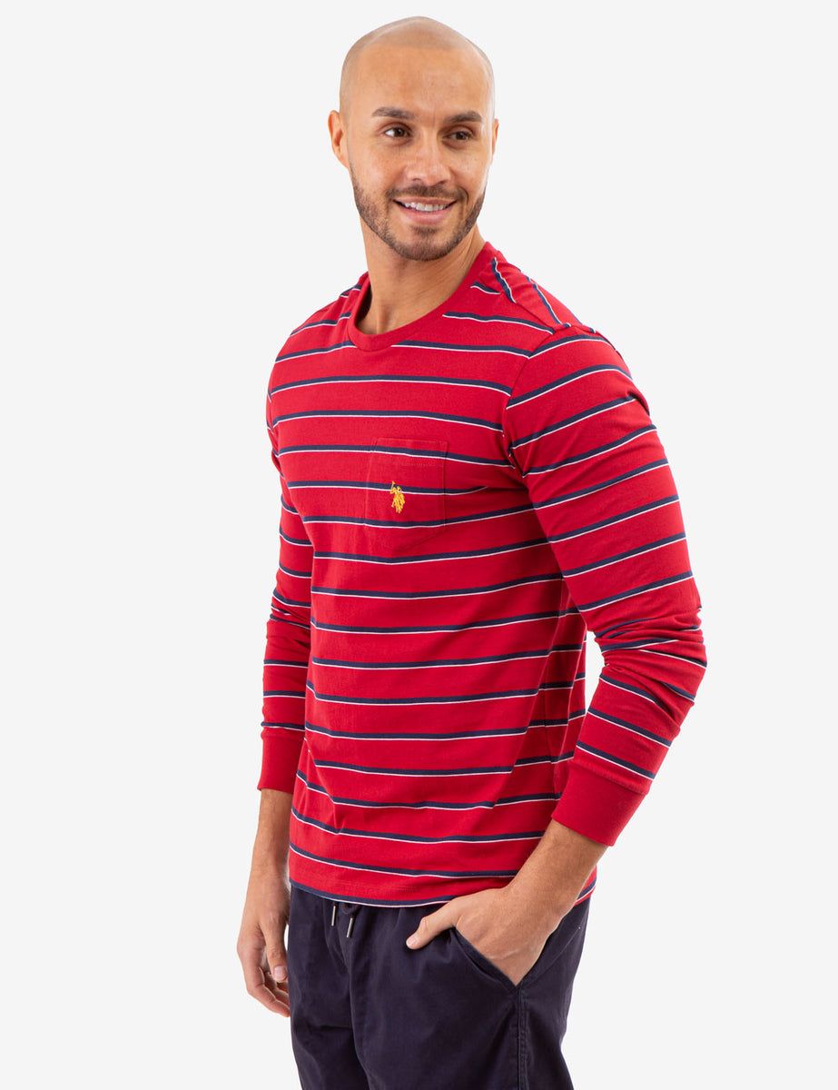 YARN DYE STRIPE JERSEY LONG SLEEVE T-SHIRT– U.S. Polo Assn.