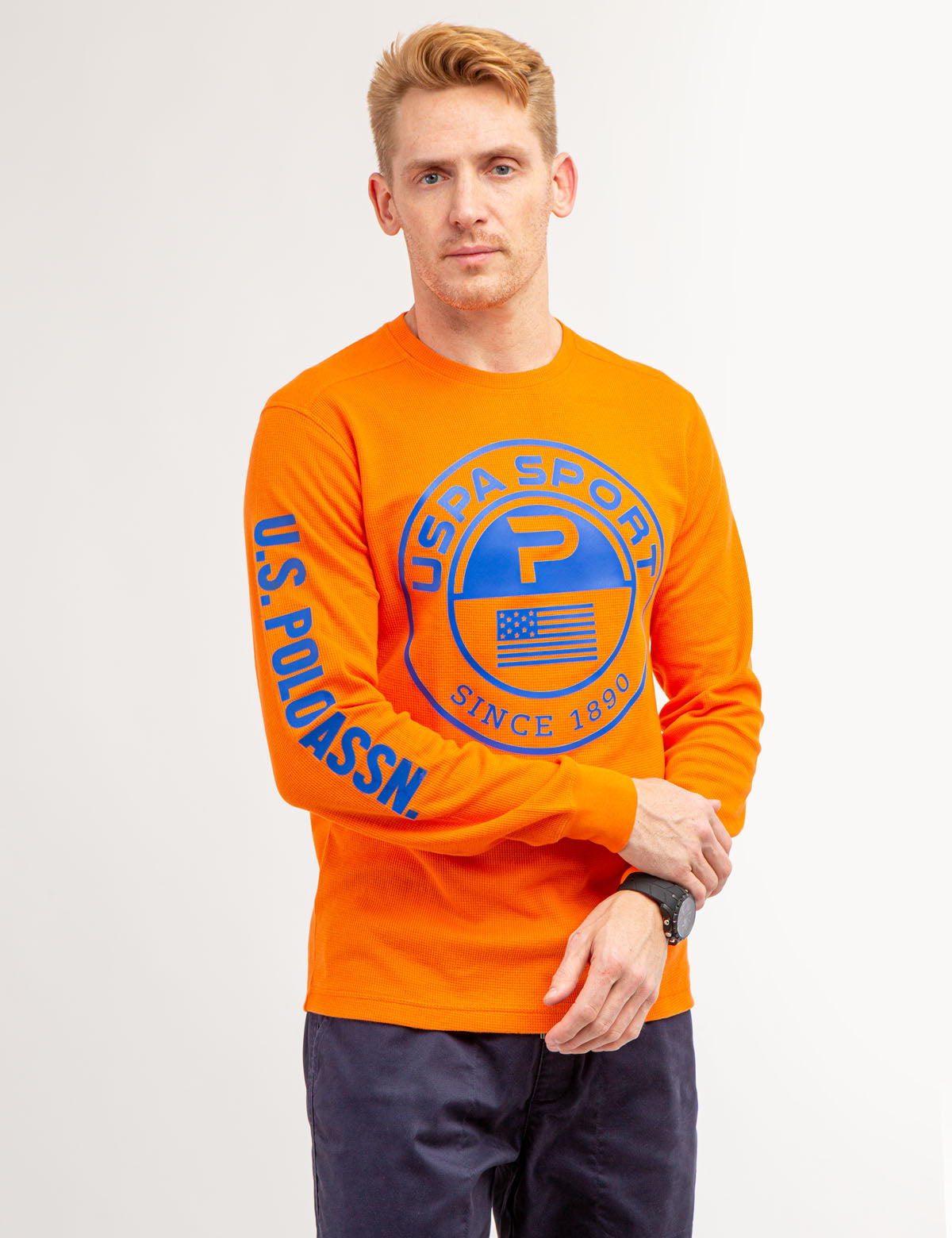 USPA SPORT THERMAL CREW PULLOVER– U.S. Polo Assn.